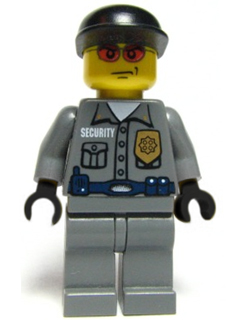 Bricker - LEGO Minifigure - wc022 Police - Security Guard, Dark Bluish ...