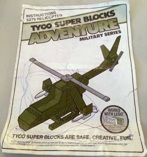 Bricker - Construction Toy by Tyco Super Blocks 5279 Helicopter