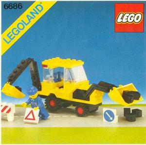 Bricker - Construction Toy by LEGO 6686 Backhoe